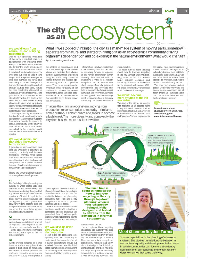 Cities as Evolving Ecosystems | PDF | Ecosystem | Nature