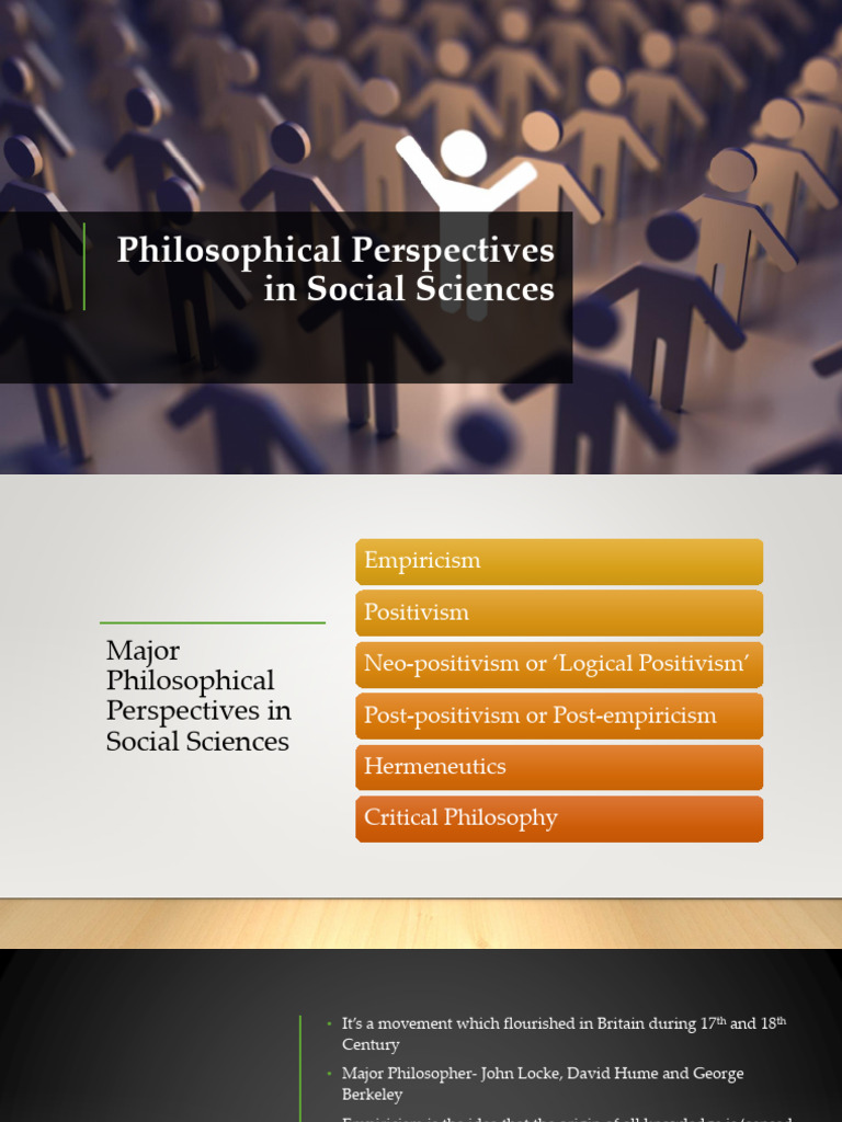 Lecture-3 4 Philosophical Perspectives in Social Sciences | PDF ...