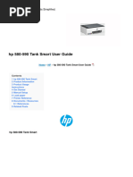Setup and Reference Guide: HP Smart Tank | PDF | Printer (Computing) | Computer Network