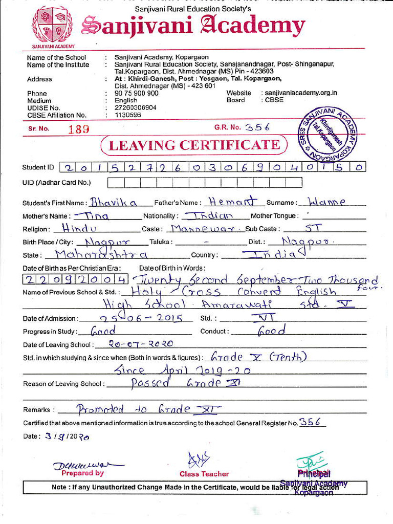 Leaving-Certificate | PDF