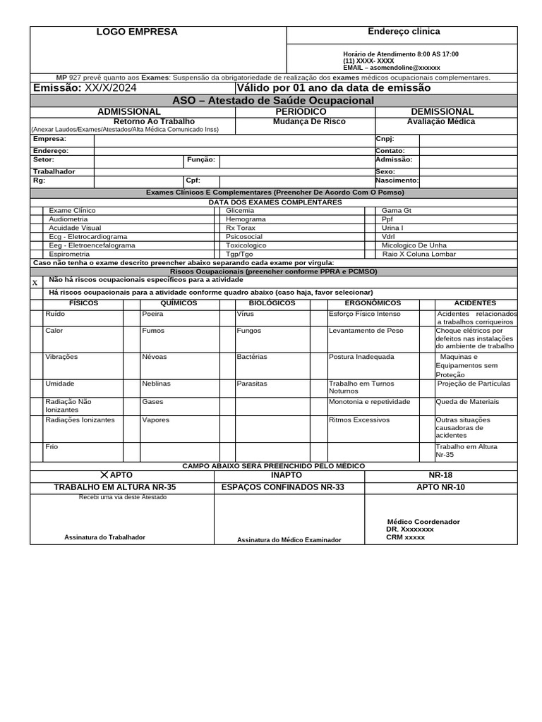 MODELO ASO 2 WORD | PDF | Medicina Clínica