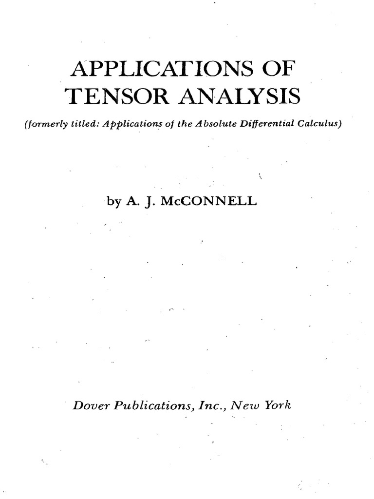 Silo - Tips - Applications of Tensor Analysis | PDF | Tensor | Curvature