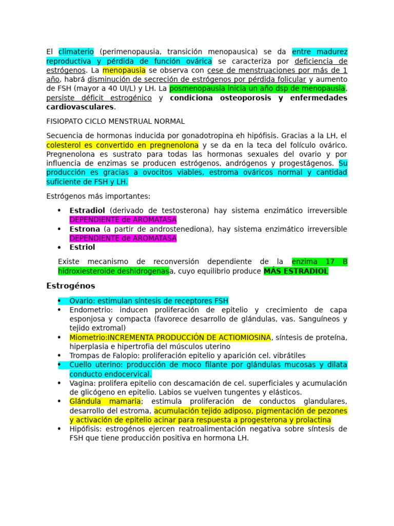 Fisio Sem10 | PDF | Estradiol | Química