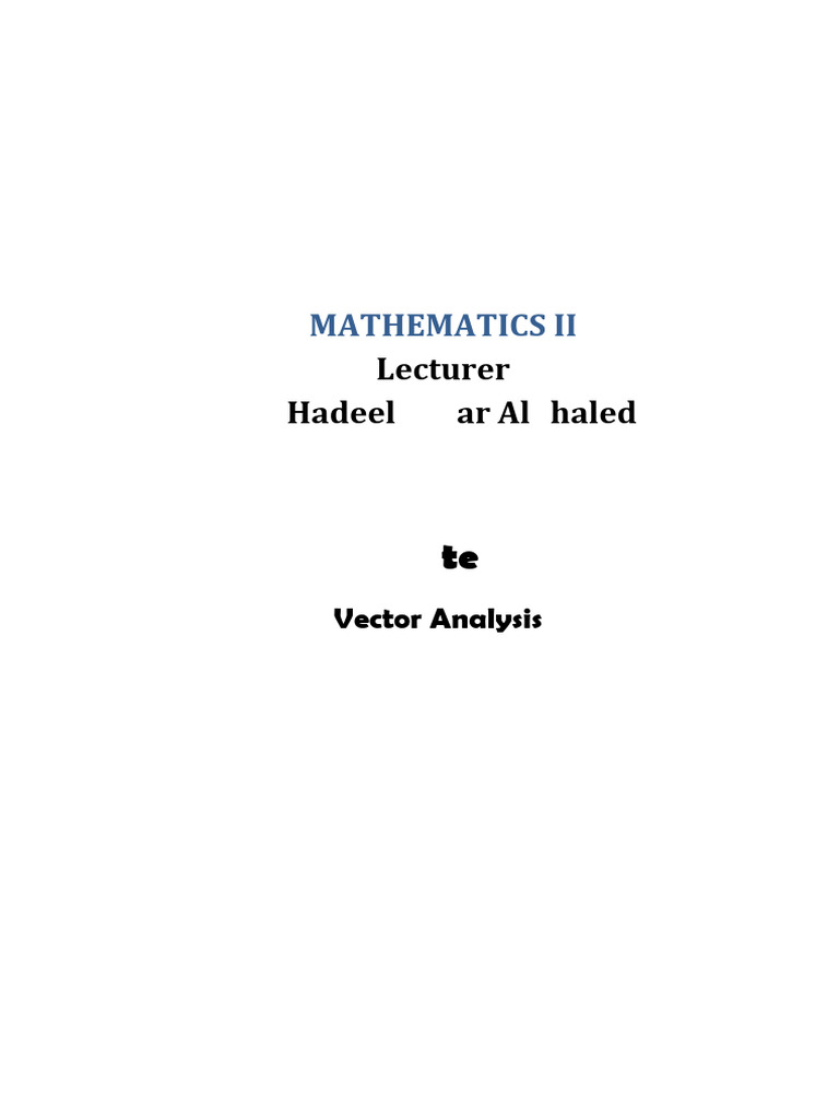 Chapter 1 Pdf Euclidean Vector Cartesian Coordinate System