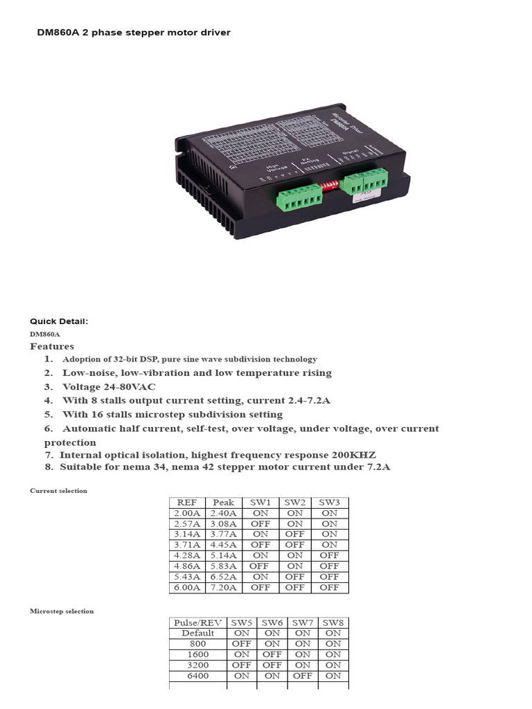 DM860A 2 Phase | PDF