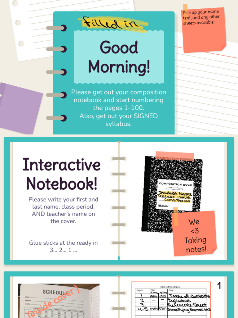 4-5 Simplifying Expressions ¬ebook Set Up | PDF