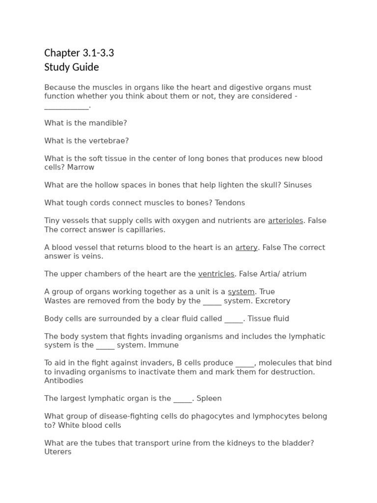 Life Science Chapter 3 Study Guide | PDF