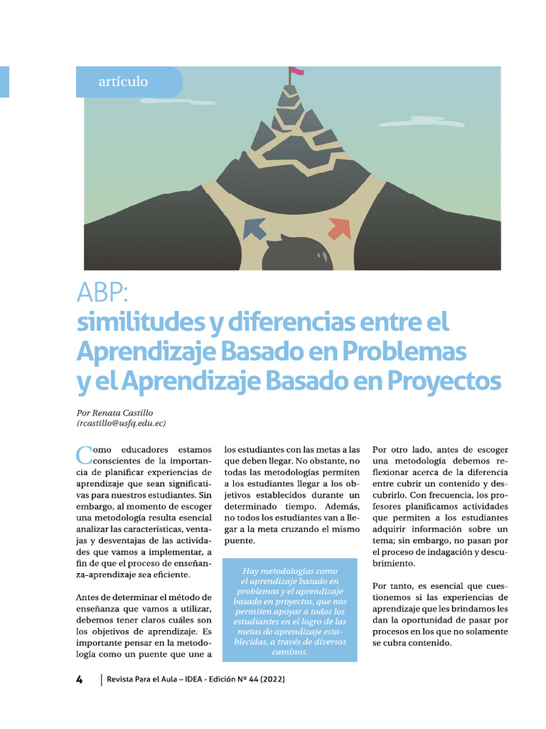 SESIÓN8_SIMILITUDES Y DIFERENCIAS ENTRE APRENDIZAJE BASADO EN PROBLEMAS Y EL APRENDIZAJE BASADO ...