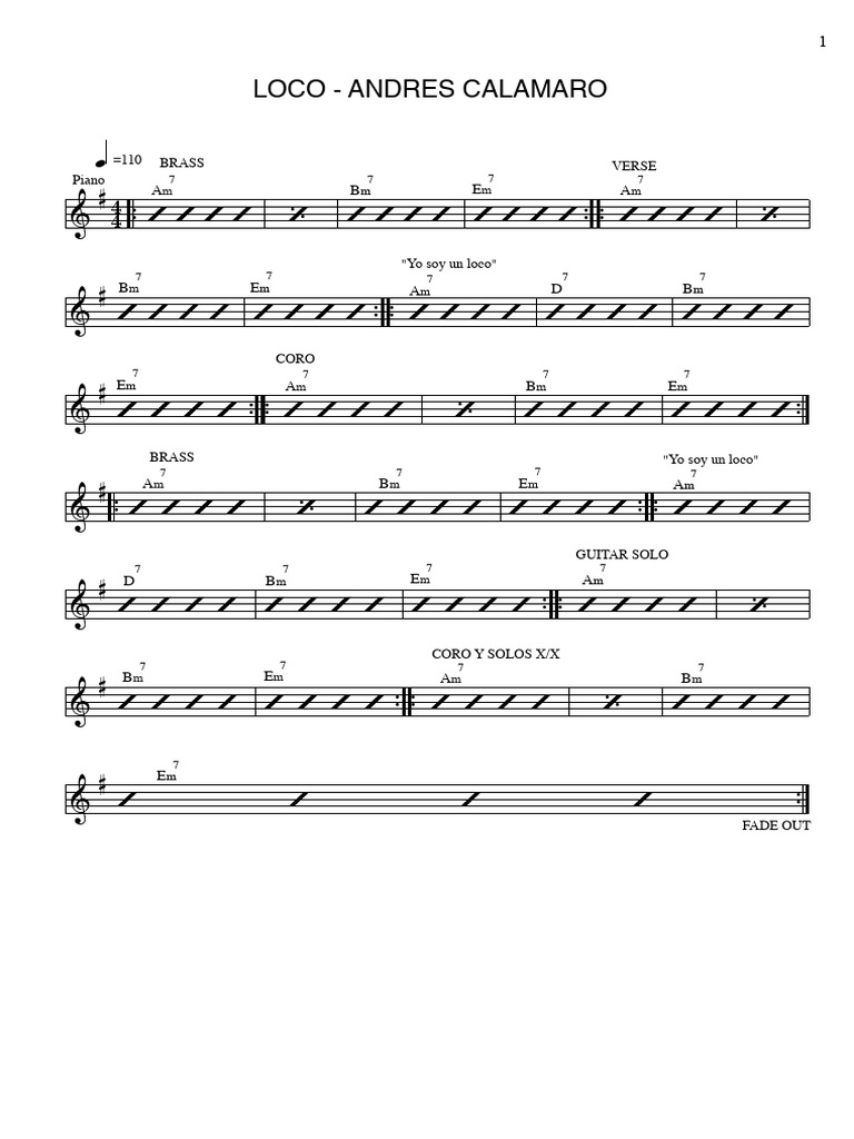 LOCO - ANDRES CALAMARO | PDF