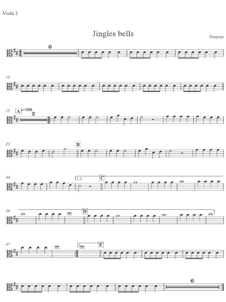 Jingle Bells Viola | PDF