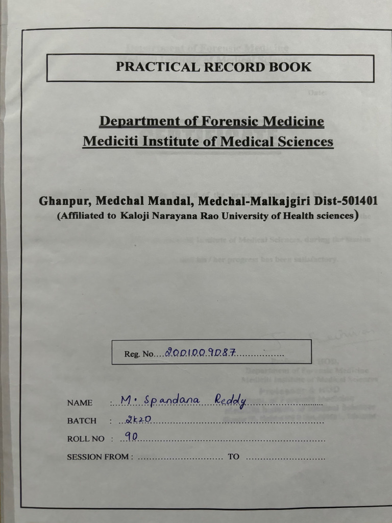 FMT Record Book | PDF