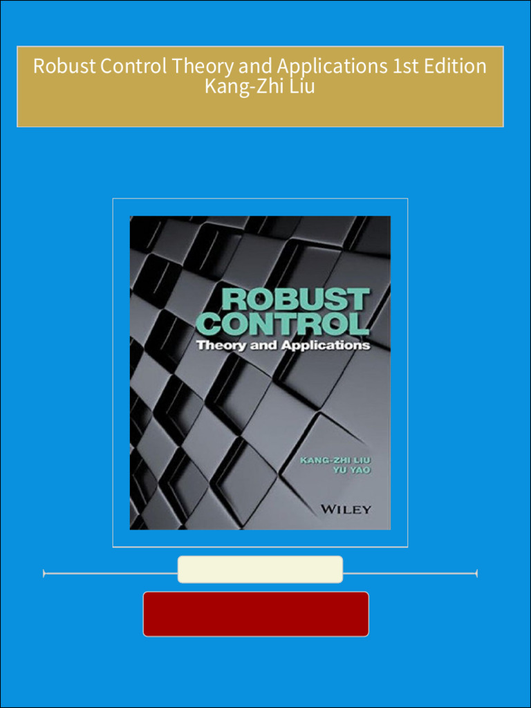 Download Complete Robust Control Theory and Applications 1st Edition ... Download Complete Robust Control Theory and Applications 1st Edition ...
