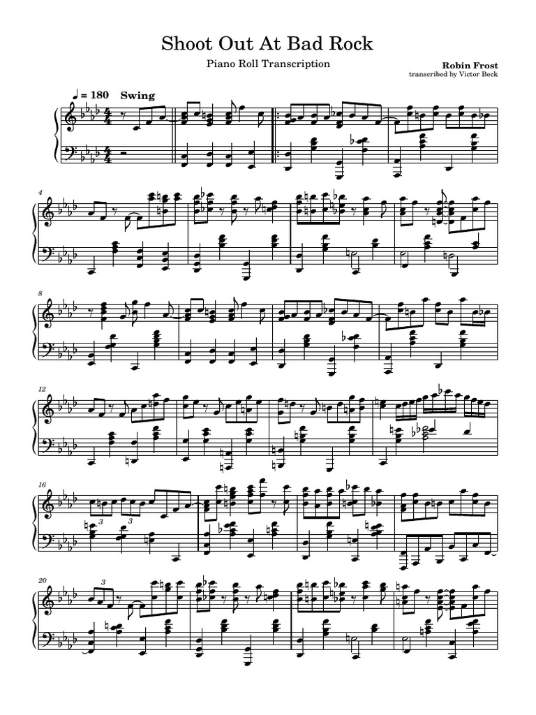 Shoot Out at Bad Rock - Sheet Music | PDF