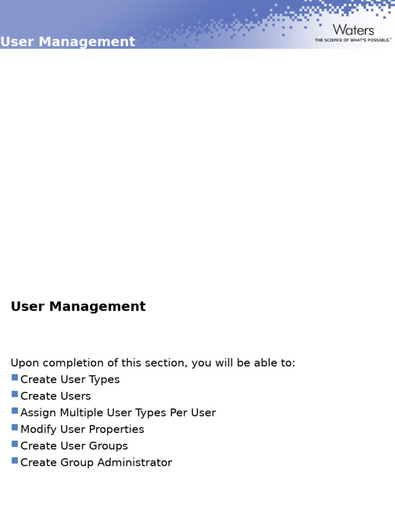 Empower User Management | PDF