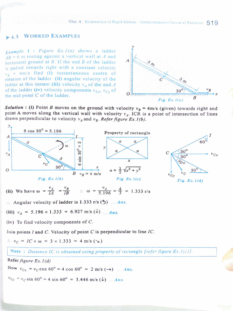 Icr Practice Problems | PDF | Velocity | Kinematics
