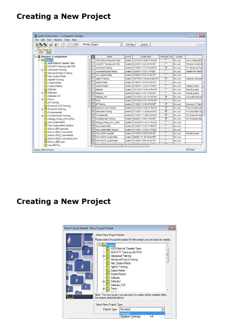 Empower Project creation | PDF