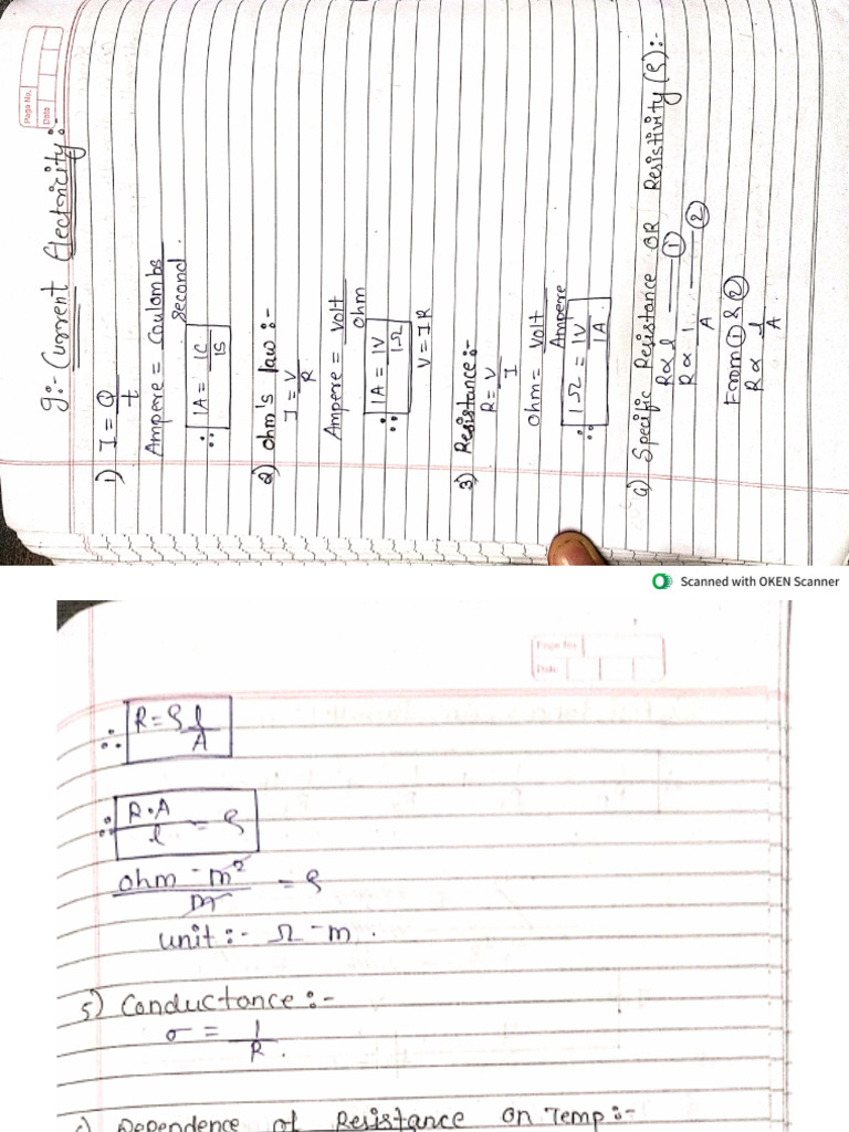 Current Electricity | PDF