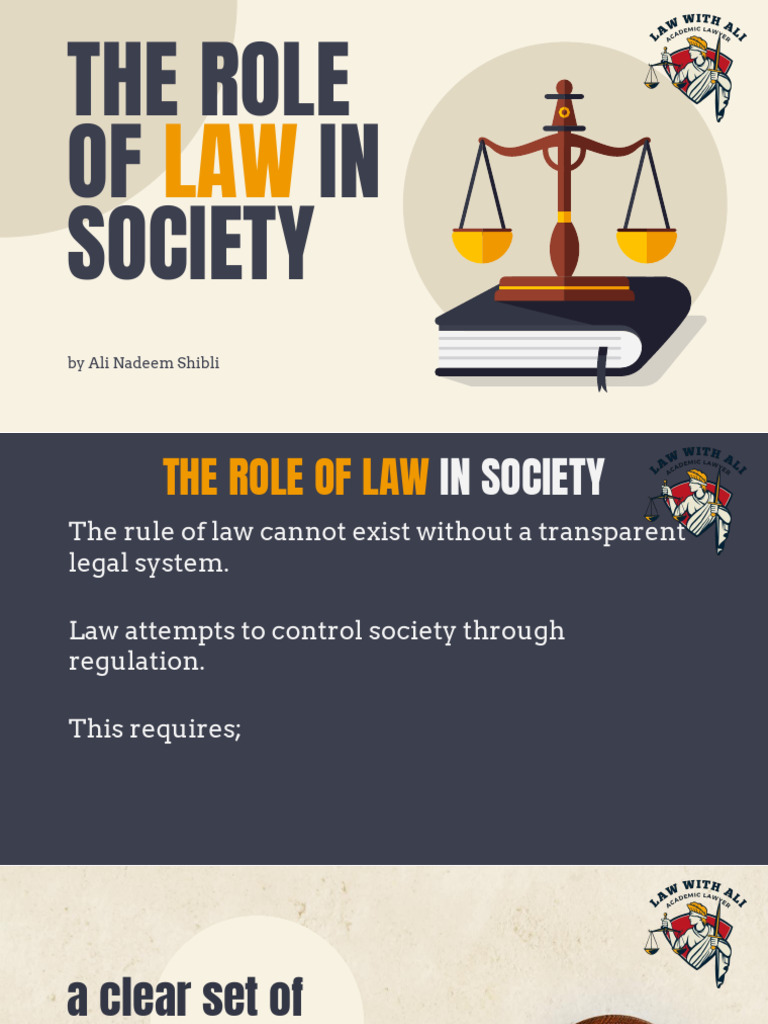 Understanding Law's Role in Society | PDF | Rule Of Law | Political Law