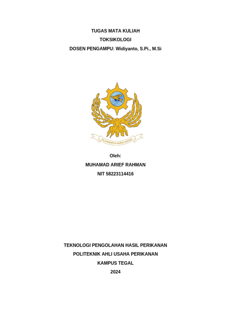 Cemaran Logam Berat di Produk Perikanan | PDF