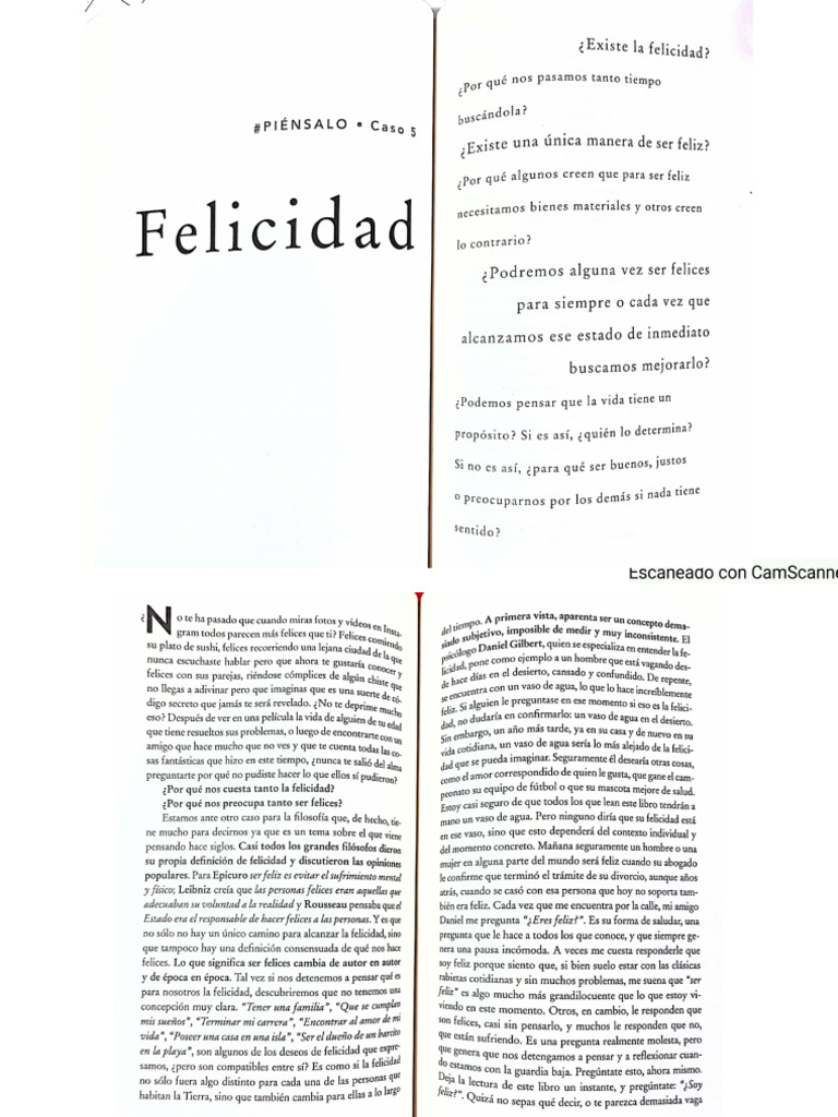 La Felicidad | PDF