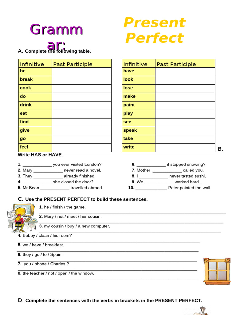 Present Perfect | PDF | Perfect (Grammar) | Linguistics
