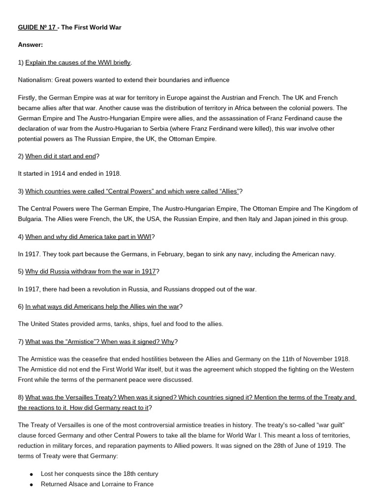 WW 1 _ 2 | PDF | World War II | World War I