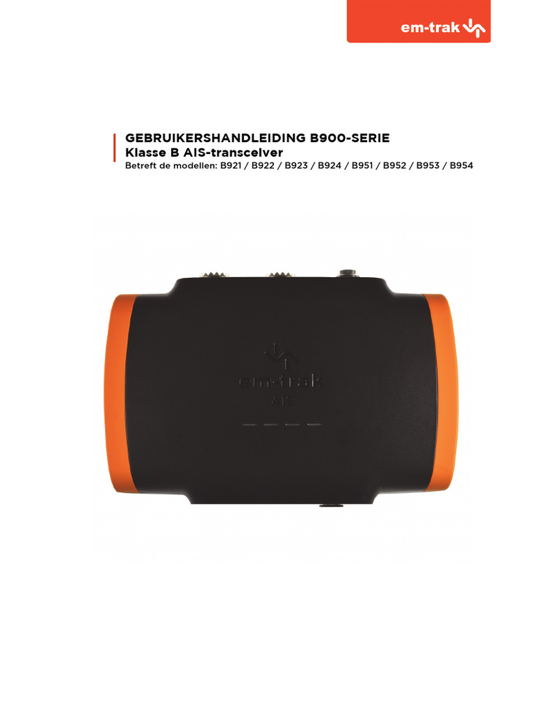 B900 Series Manual NL v5 | PDF