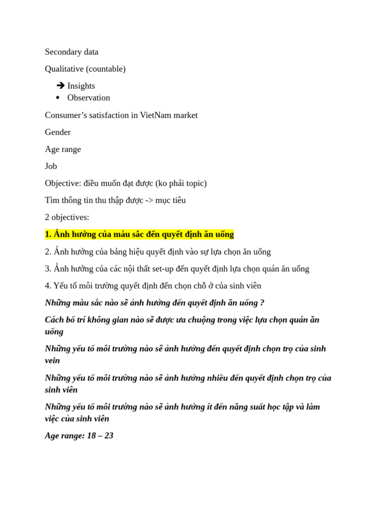 Secondary Data | PDF