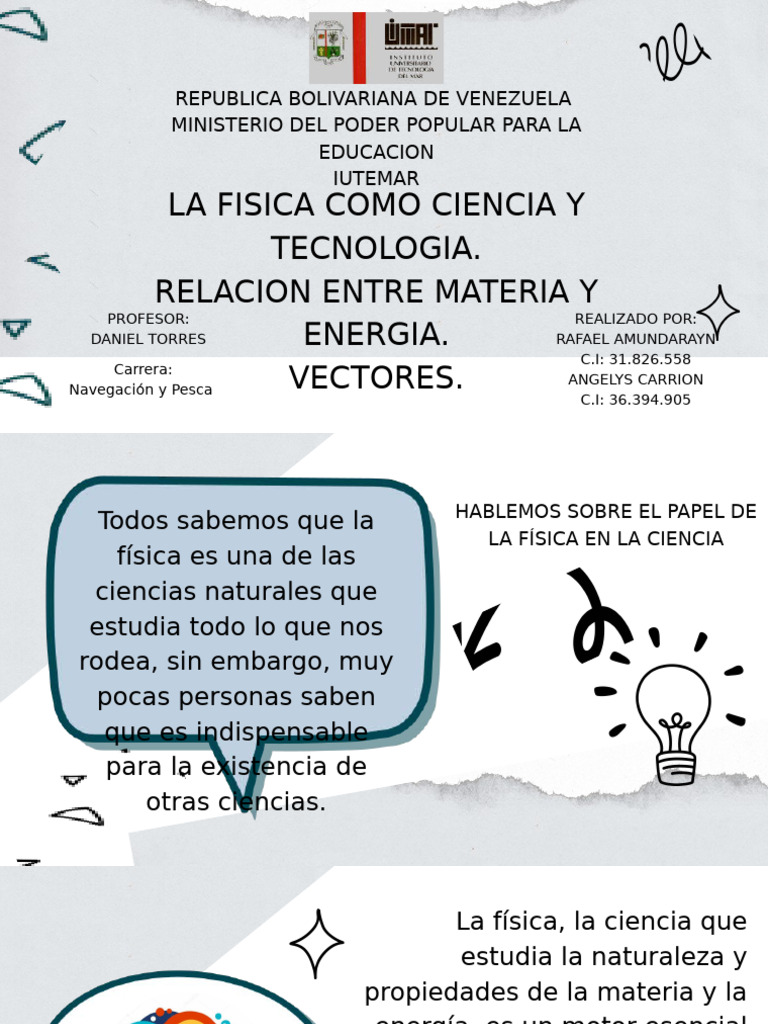 DIAPOSITIVA VECTORES Y FISICA COMO CIENCIA _20241013_190224_0000 | PDF | Vector Euclidiano | Física