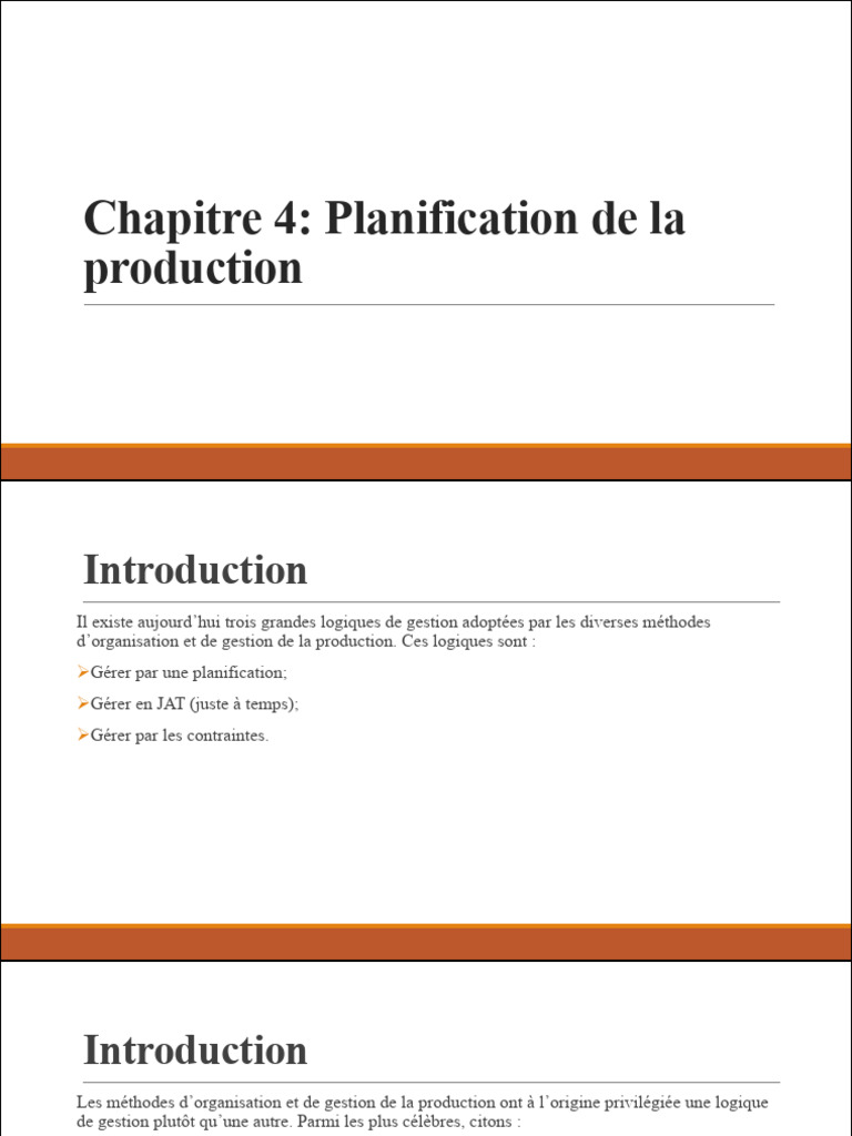 Planification de la production MRP | PDF | Économie | Production et ...