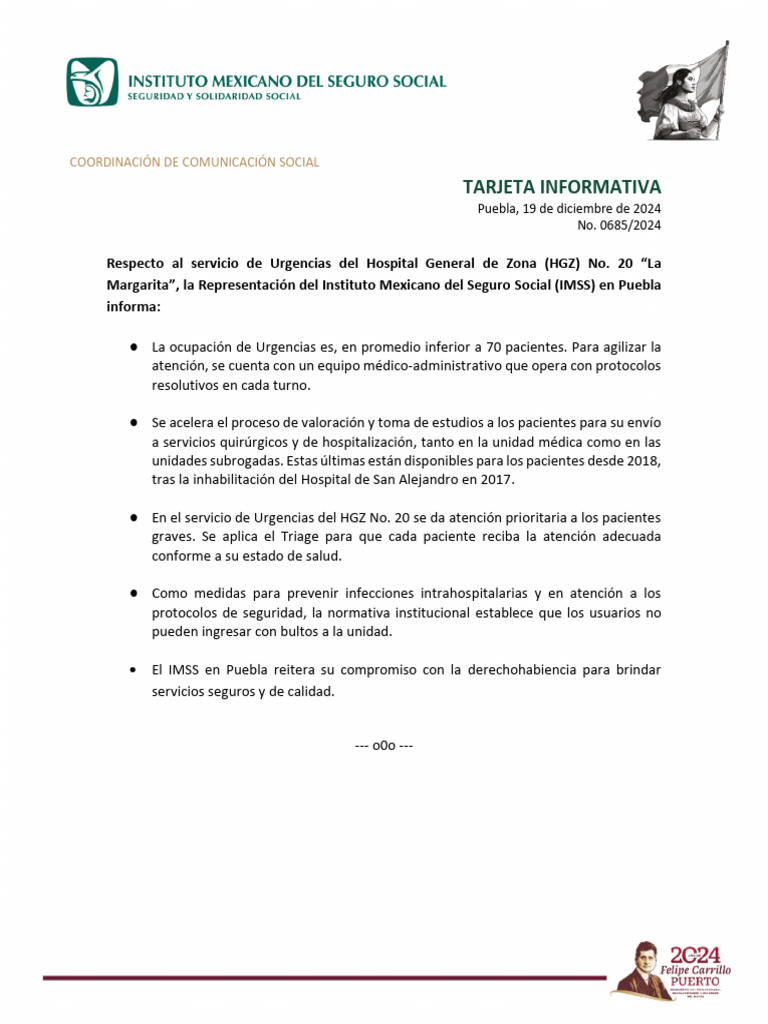 Carta IMSS | PDF