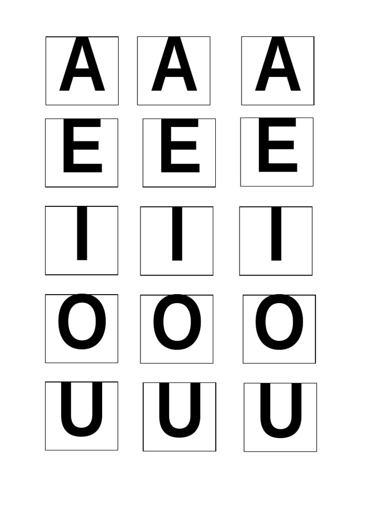 Vocales Imprimir - Khale | PDF