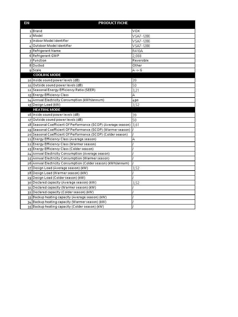 VSA7-12BE | PDF | Building Automation | Engineering Thermodynamics