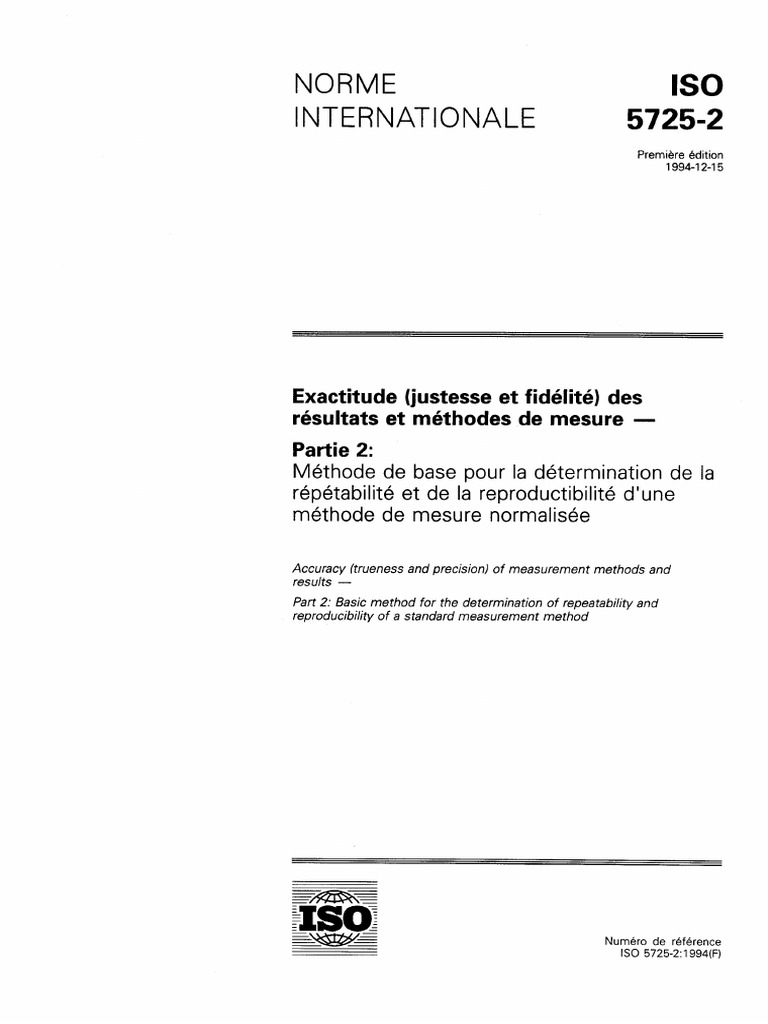 Iso 5725-2 94 | PDF