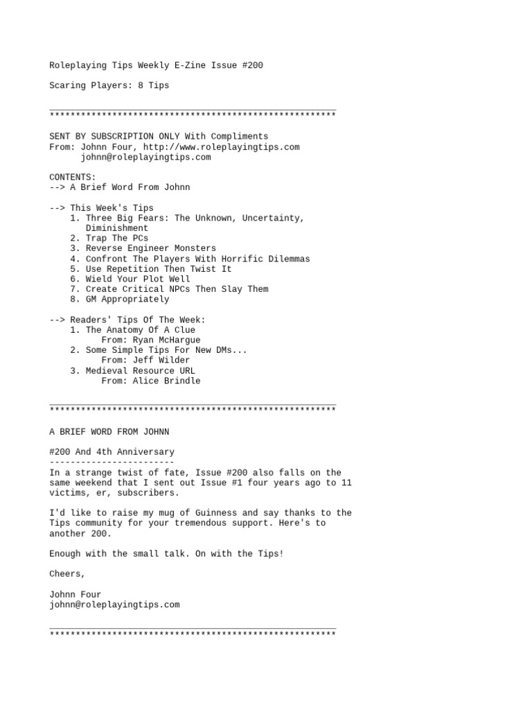 Issue 200 | PDF | Fear