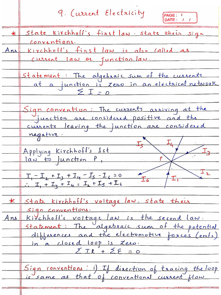 Current Electricity | PDF