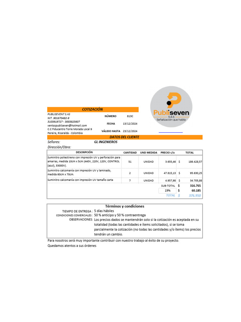 813C GL Ingenieros S.A | PDF