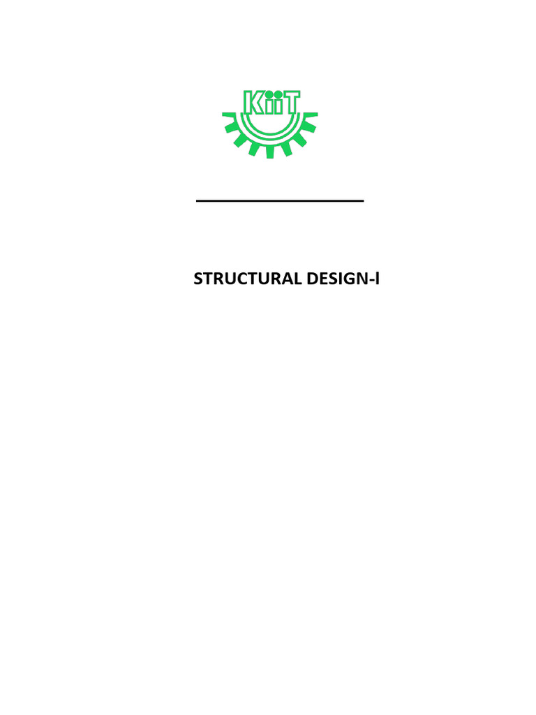 Study Material - Structural Design L - 4th Sem | PDF | Bending | Stress ...