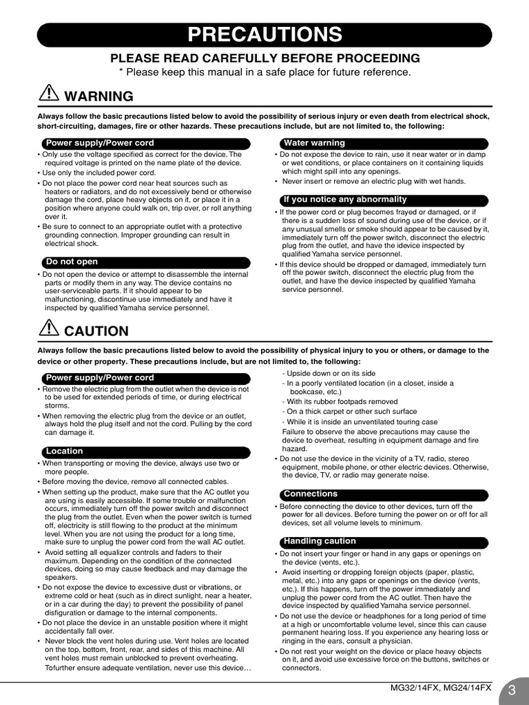 Soundcraft UI16 User Manual & Safety Tips | PDF | Switch | Power Supply