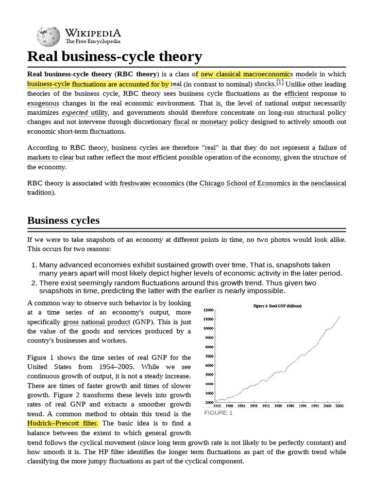RBC | PDF | Business Cycle | Economies