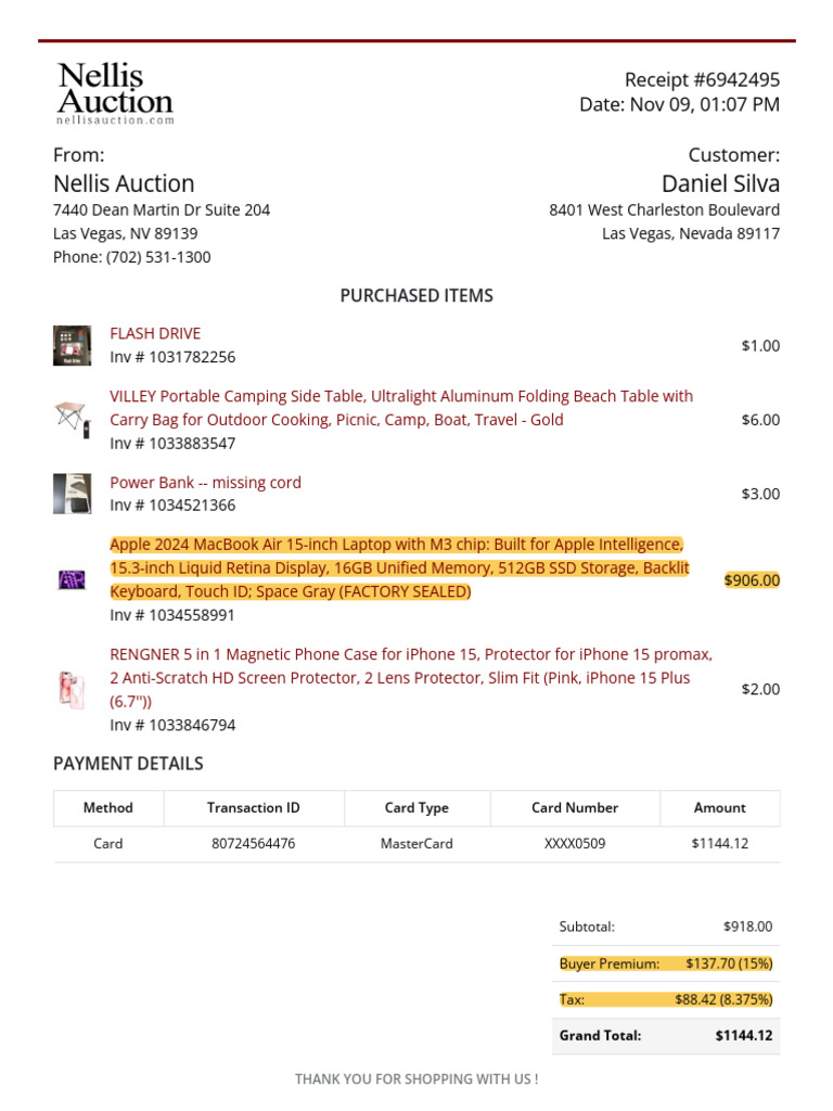 receipt-6942495 | PDF | Mobile Computers | Apple Inc. Hardware