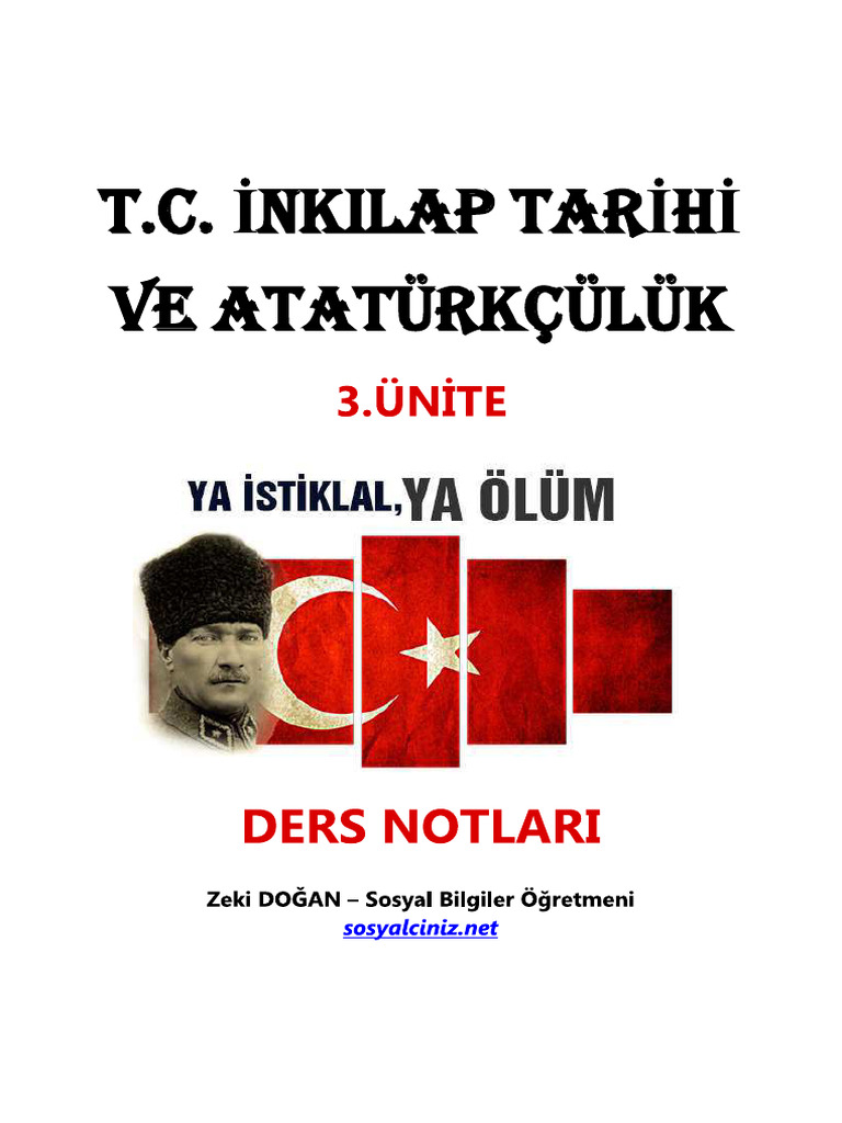 Ya Istiklal Ya Olum Ders Notu | PDF