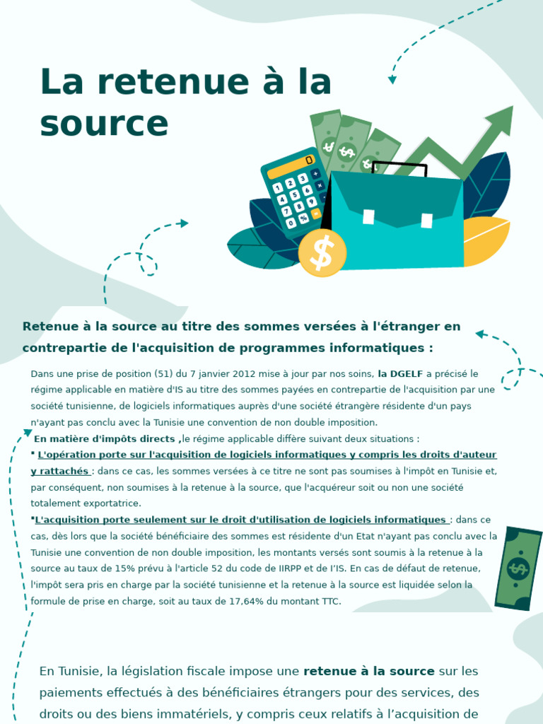 retenue a la source | PDF | Logiciel | Informatique