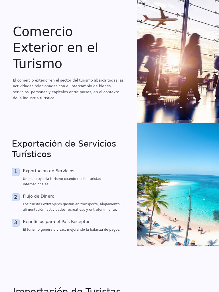 Comercio Exterior en El Turismo | PDF | Turismo | La inversión ...