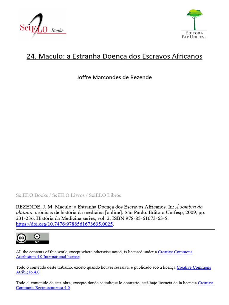 Rezende - A História Do Maculo | PDF | Brasil