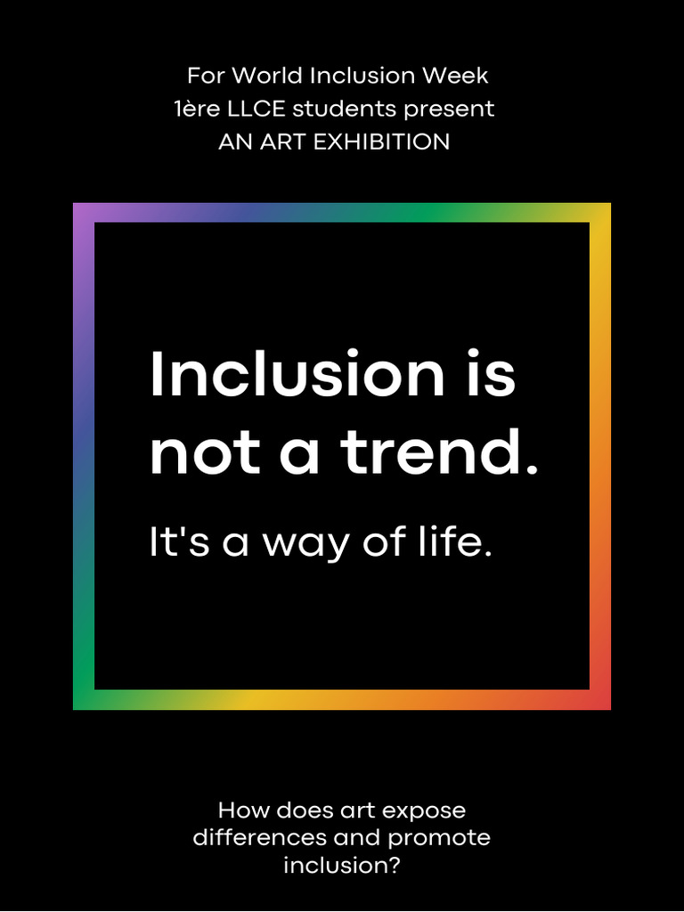 Inclusion Exhibition Poster | PDF