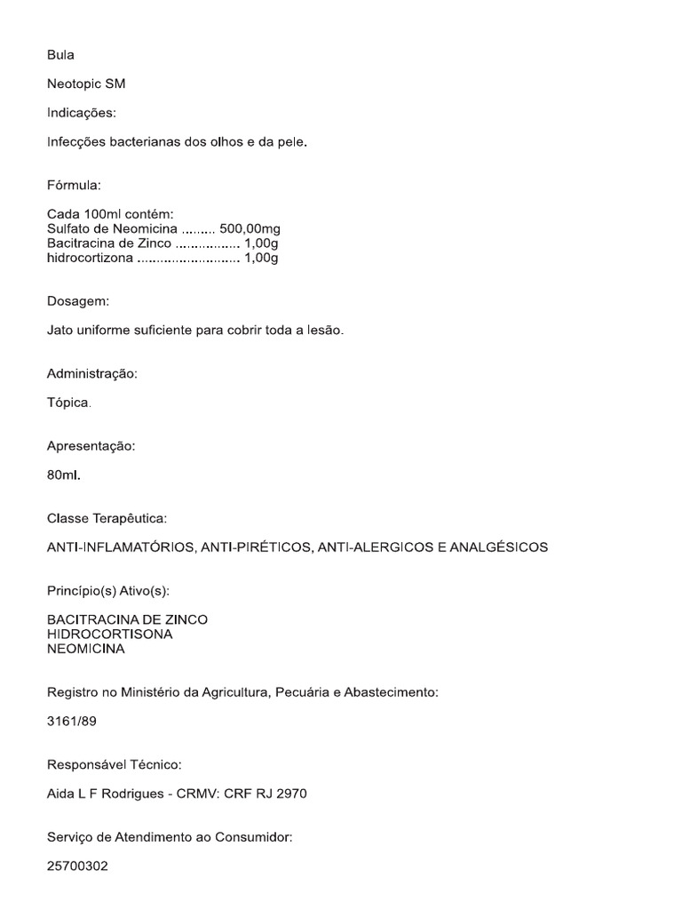 27740 Bula Neotopic Spray 125ml Santa Marina | PDF