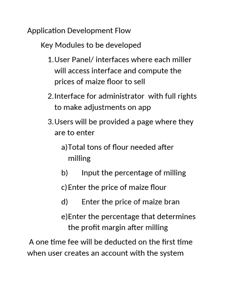 Millers Calculator App Development Key Points | PDF