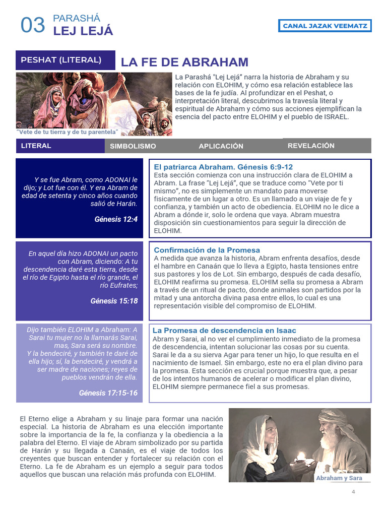 03 PARASHAT LEJ LEJÁ 2023-2024 - Removed | PDF | Abrahán | Cristo (título)