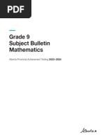 Grade 9 Math Pat Review Sample Questions | PDF